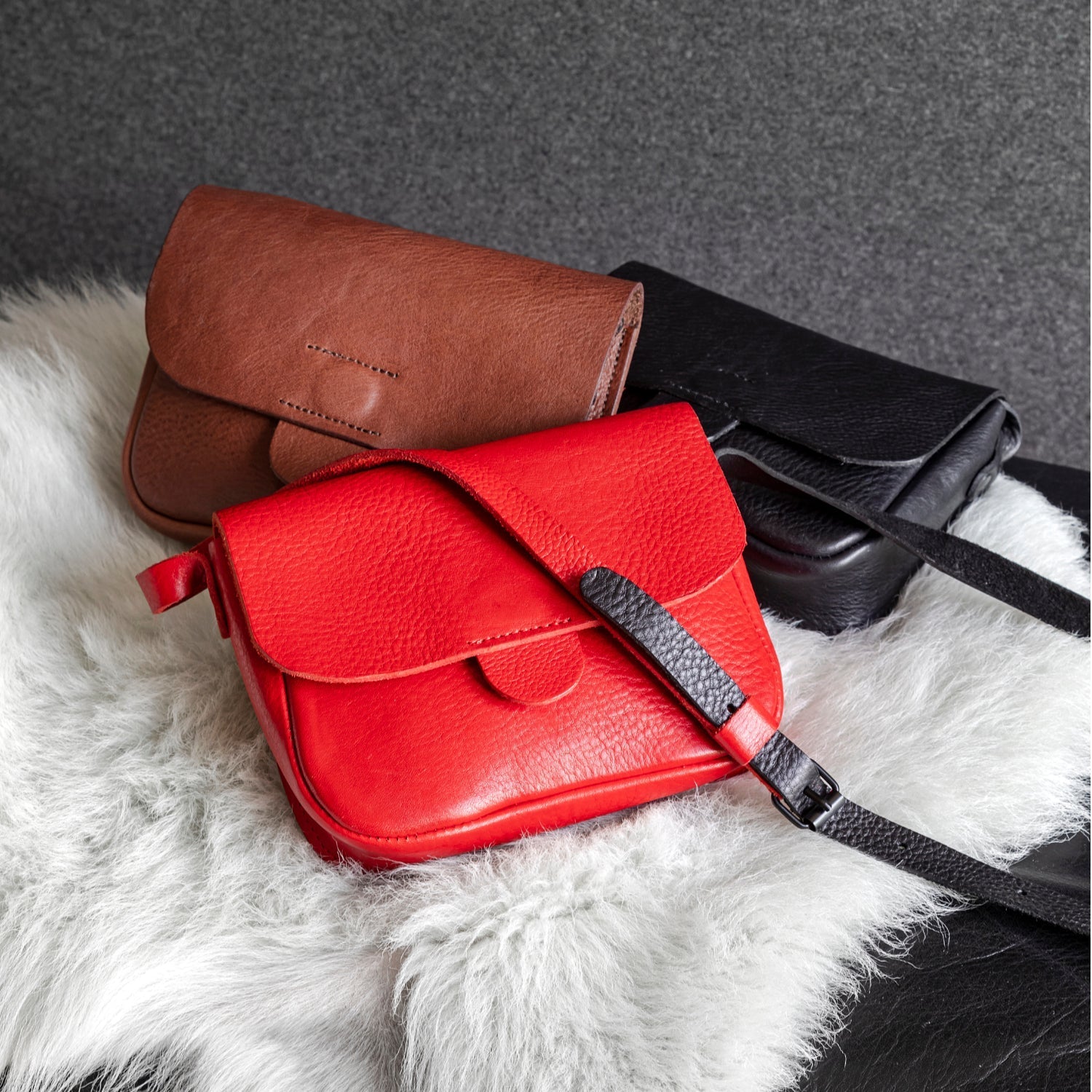 The Edie Vegetable Tan Leather Crossbody Bag